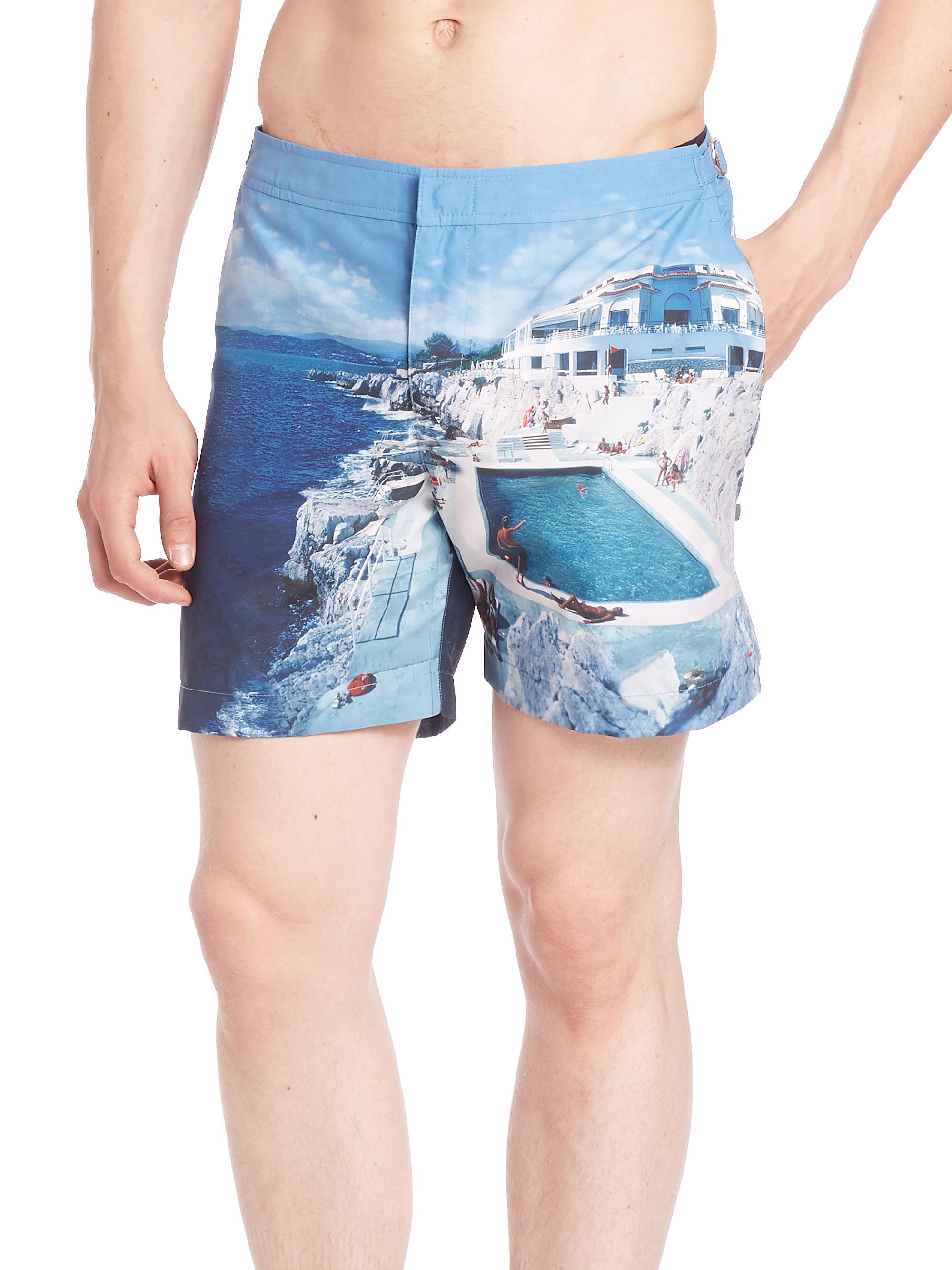 Orlebar Brown Bulldog Photographic Swim Trunks | Saks Fifth Avenue