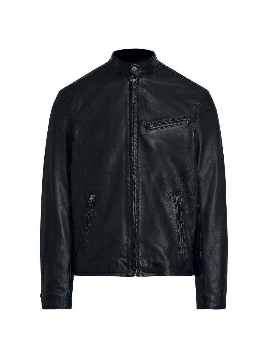 Polo Ralph Lauren Lambskin Café Racer Jacket | Saks Fifth Avenue