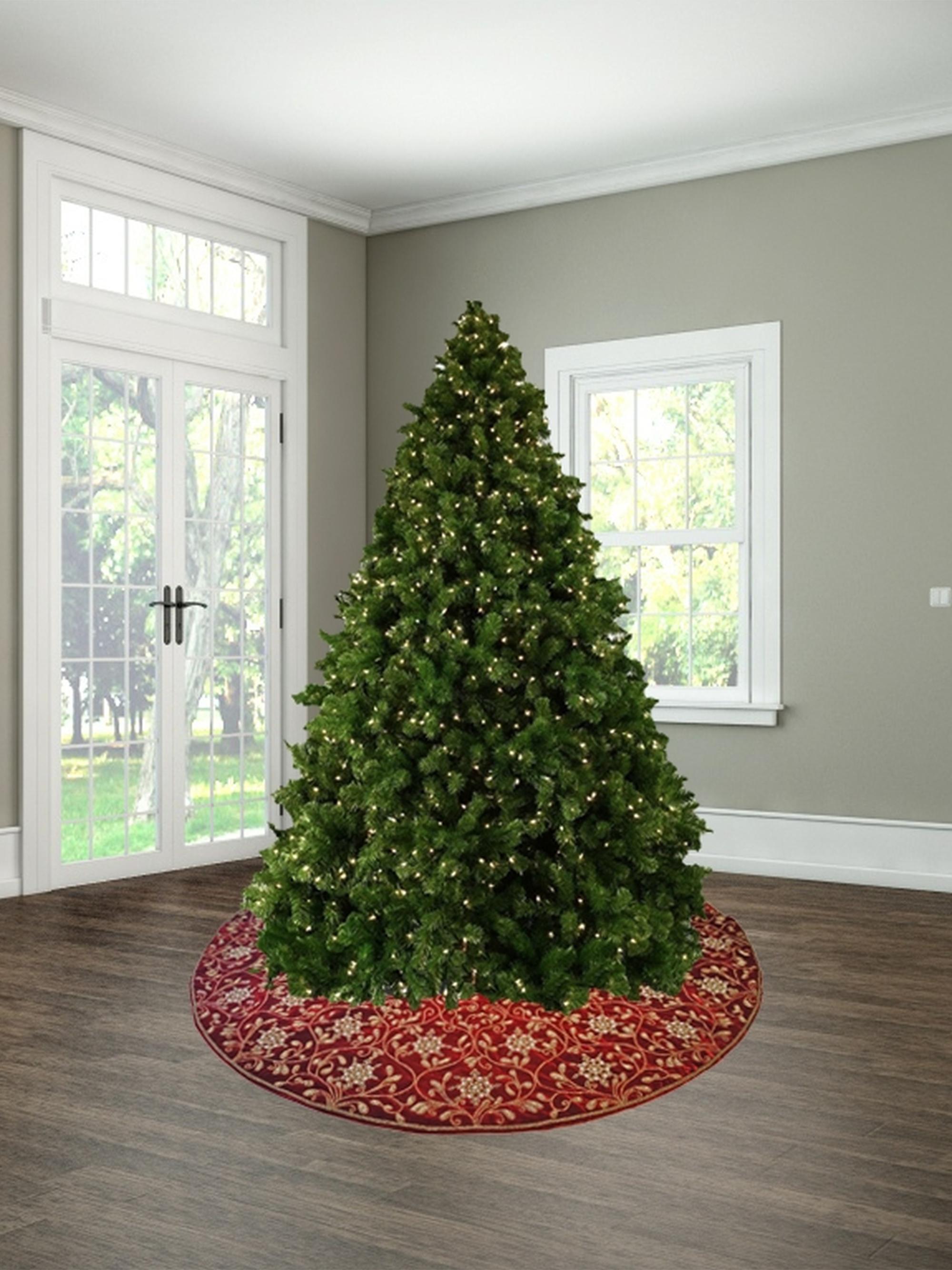 Sudha Pennathur Mehrab Master Embroidered Floral & Pearl Christmas Tree ...