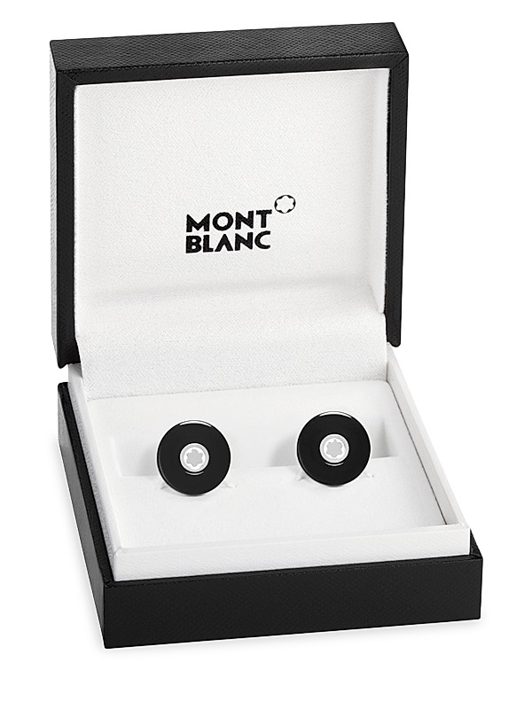 Shop Montblanc PIX Black Cuff Links | Saks Fifth Avenue Shop Montblanc PIX Black Cuff Links | Saks Fifth Avenue