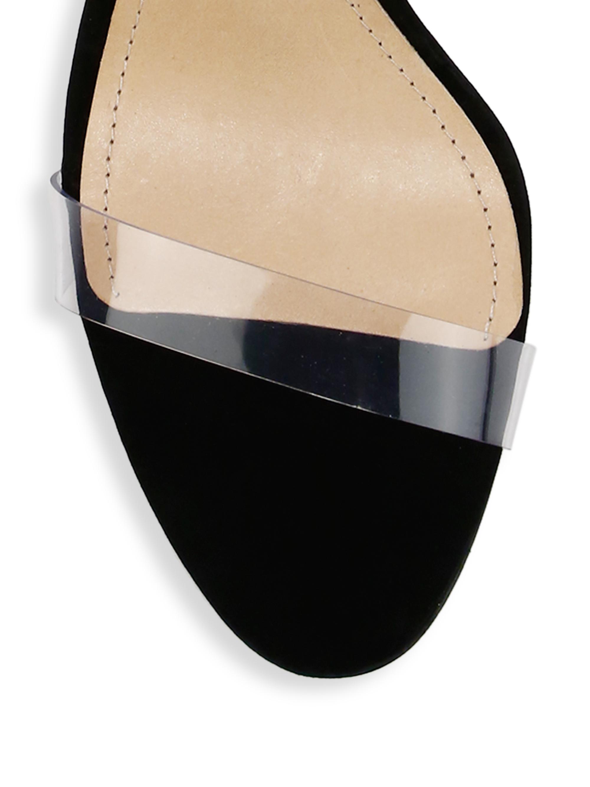 Schutz Ariella 100MM Transparent Vinyl Mules | Saks Fifth Avenue