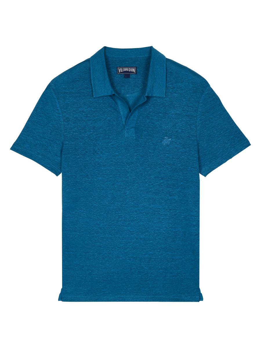 Vilebrequin Pyramid Linen Polo Shirt | Saks Fifth Avenue