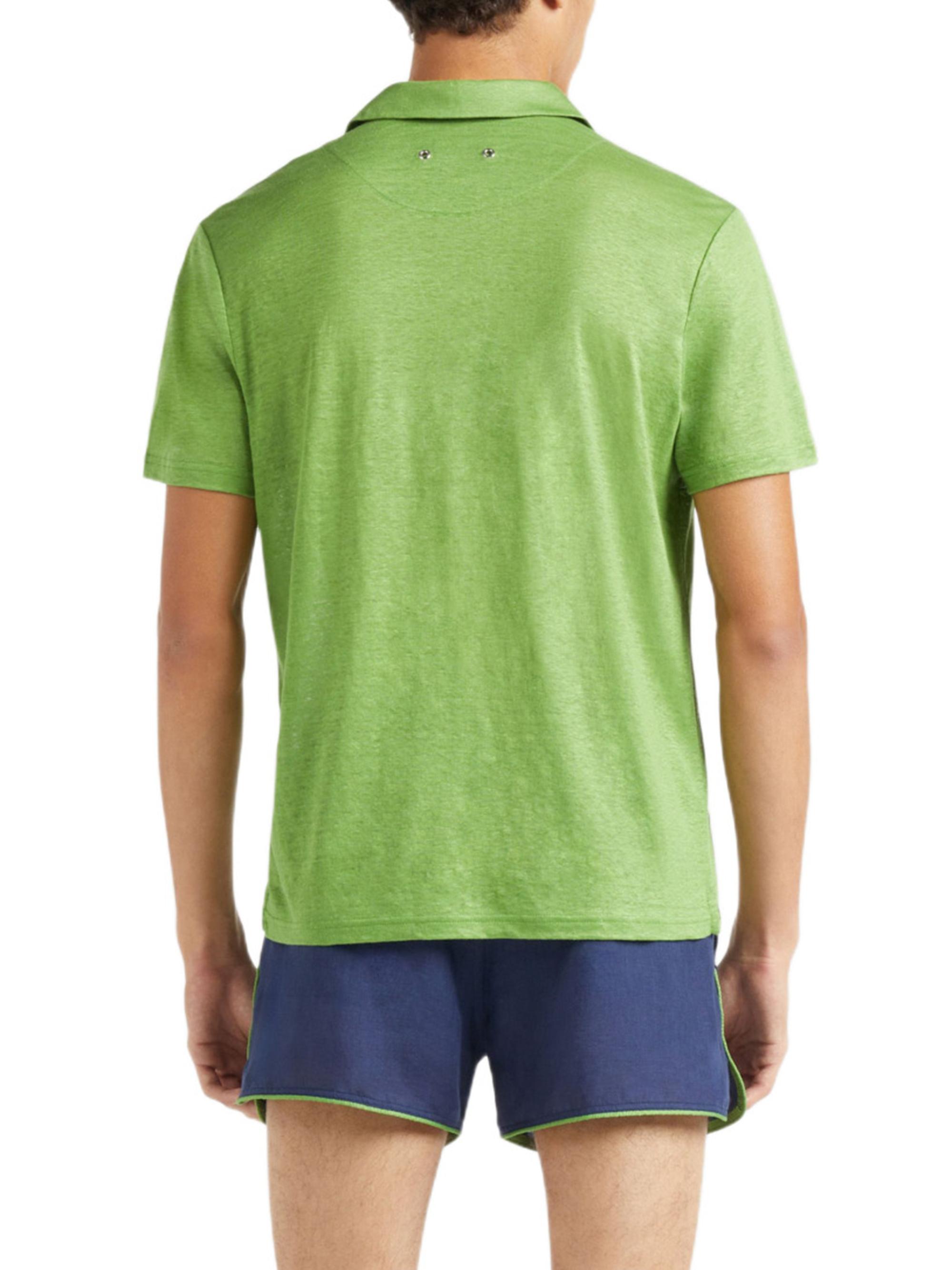 Vilebrequin Pyramid Linen Polo Shirt | Saks Fifth Avenue