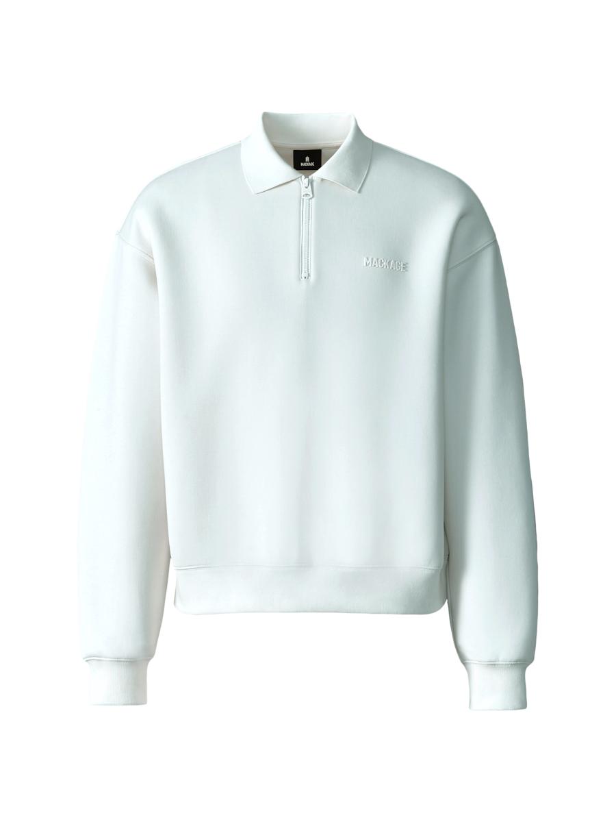 Mackage Felix Half-Zip Double-Face Jersey Sweater | Saks Fifth Avenue