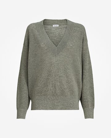 Women's Black Designer V-Neck Sweaters | Saks Fifth Avenue